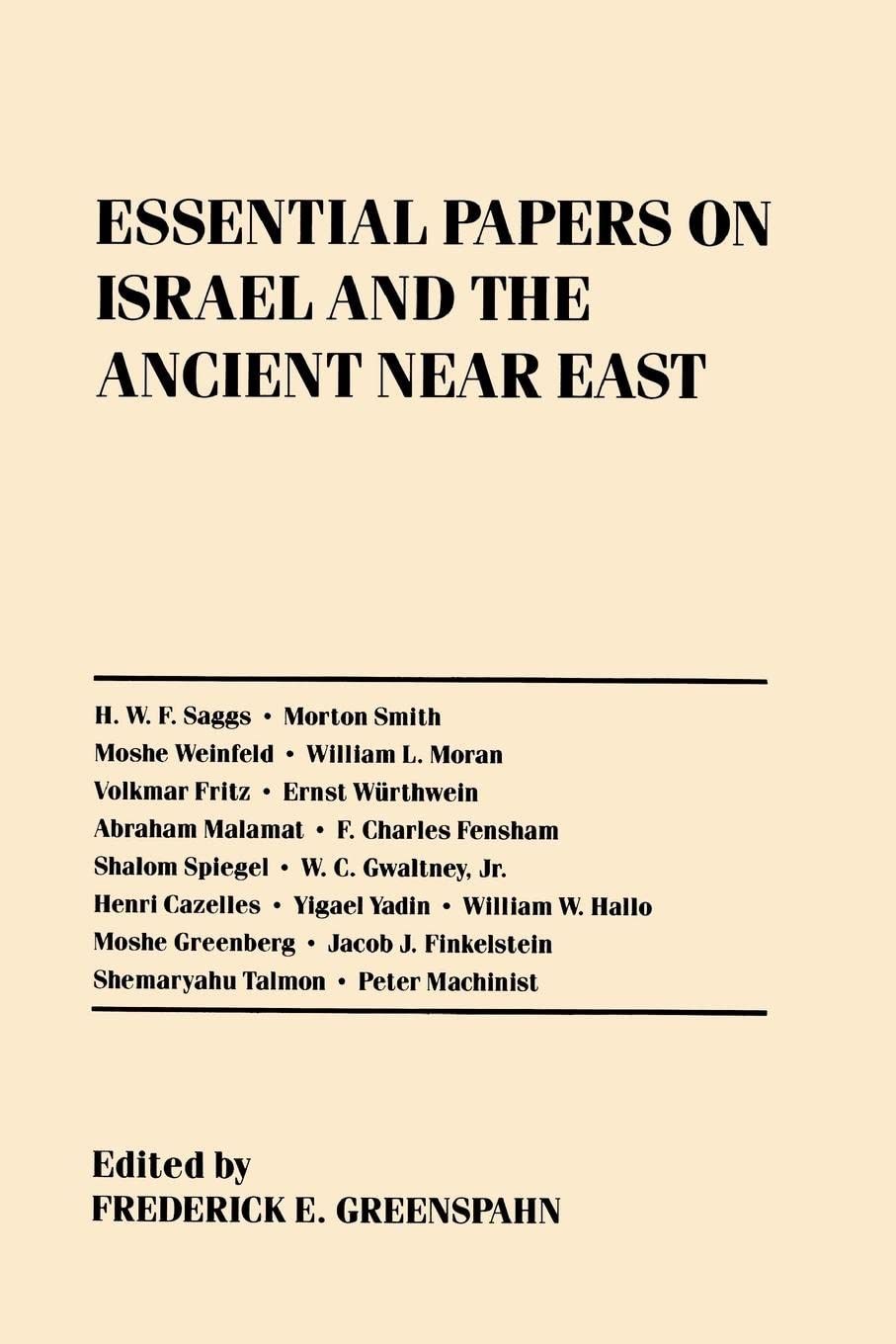 Essential Papers on Israel and the Ancient Near East (Essential Papers ...