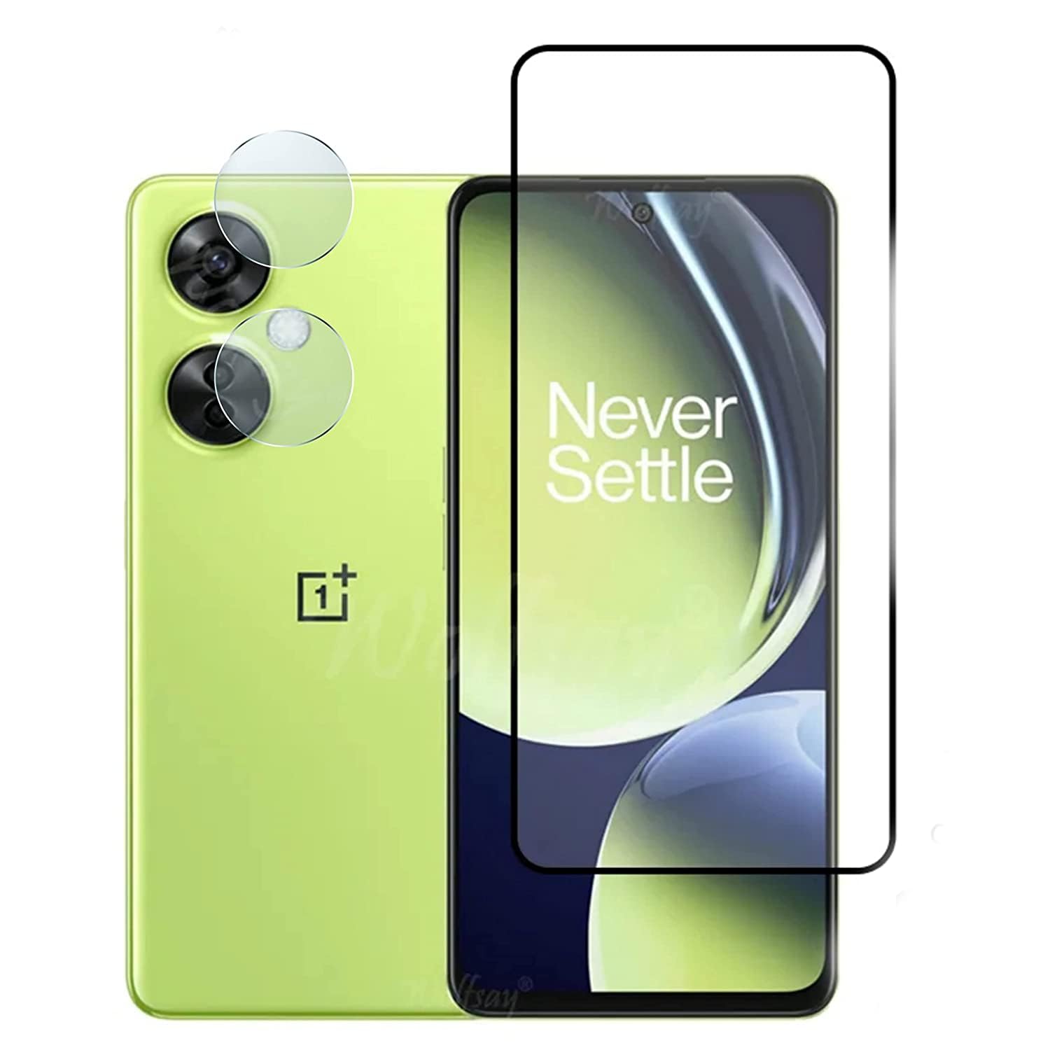 11D Premium tempered Glass With Camera lens compatible for OnePlus Nord ...
