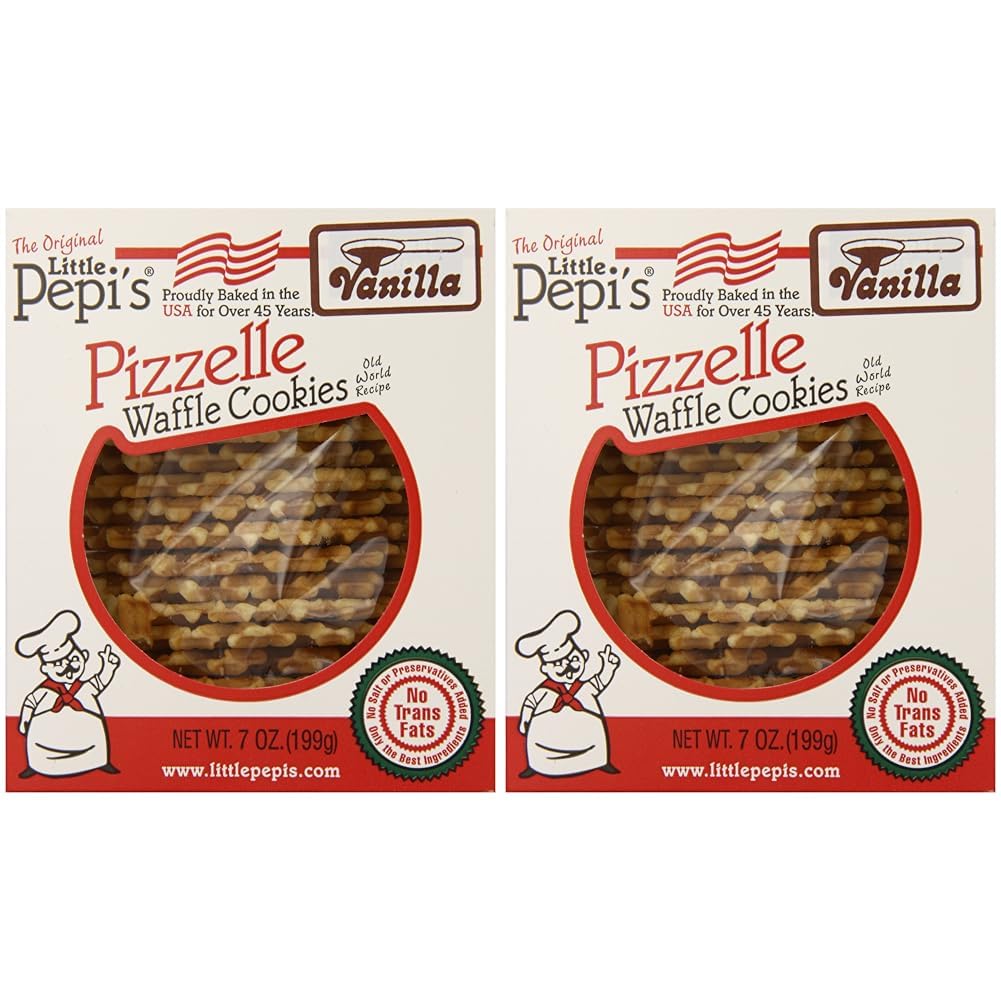 Amazon.com: Little Pepi's Pizzelles, Vanilla, 7 Ounce (Pack of 2 ...