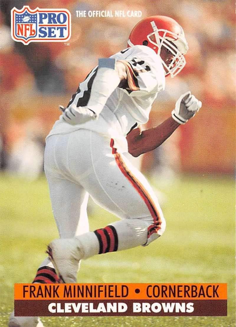Amazon.com: 1991 Pro Set Football #124 Frank Minnifield Cleveland ...