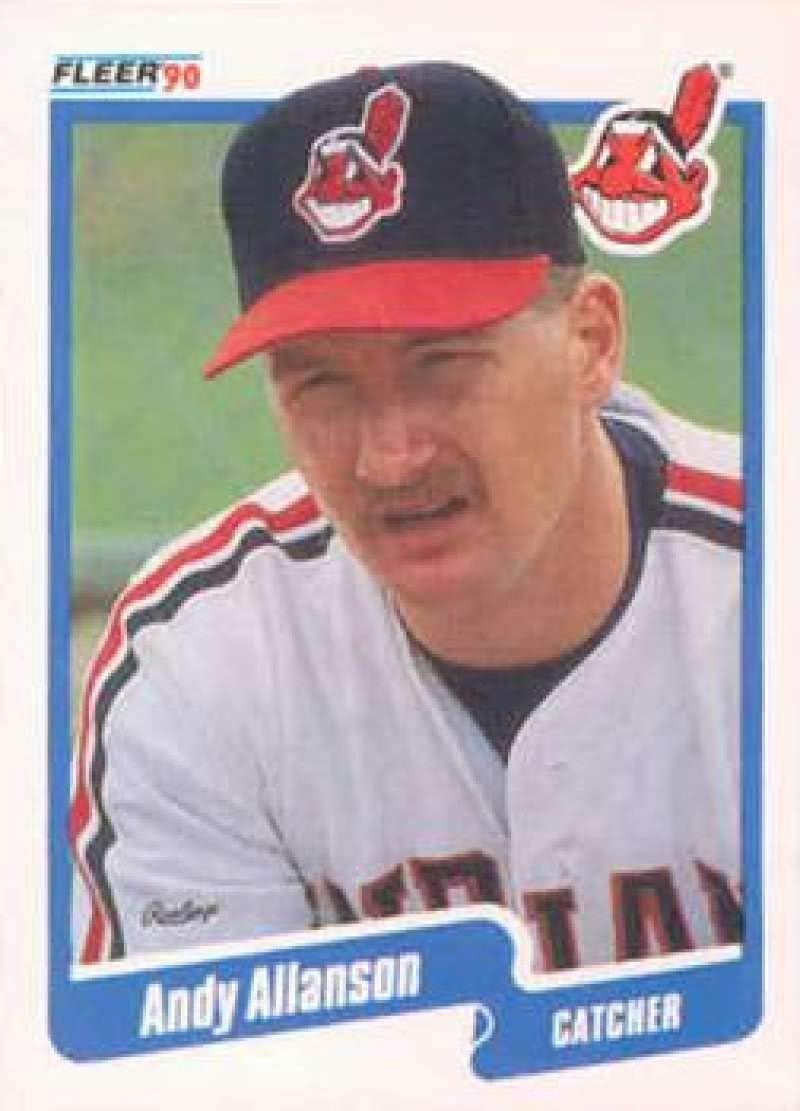 Amazon.com: 1990 Fleer Baseball #483 Andy Allanson Cleveland Indians ...