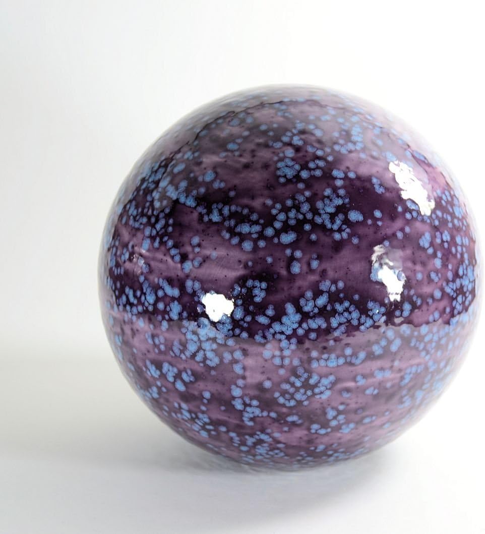 Amazon.com : Ceramic Gazing Ball 8 Inch (Purple) : Patio, Lawn & Garden