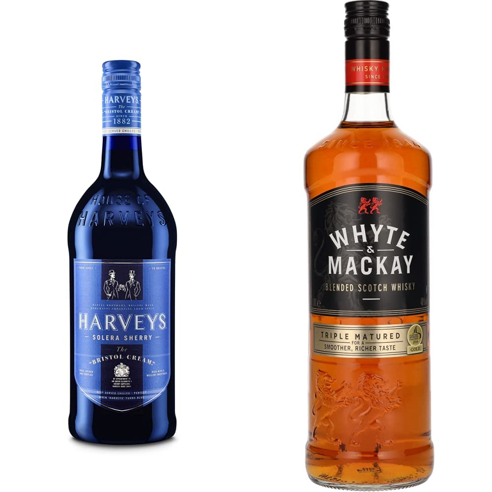 Harveysbristol Cream Solera Sherry 1l And Whyte And Mackay Blended ...