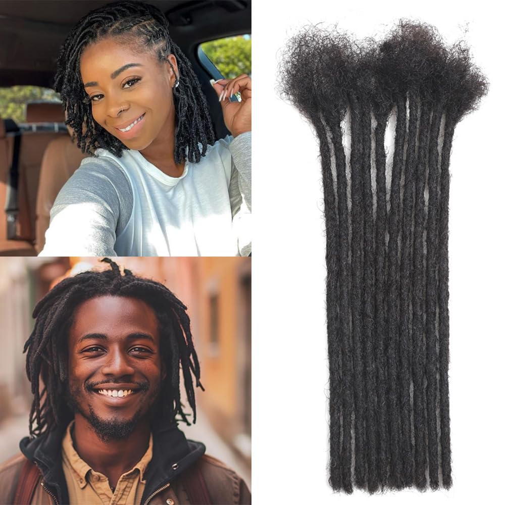 Amazon.com : Dreadlock Extensions Human Hair 10-100 Strands 100% Full ...