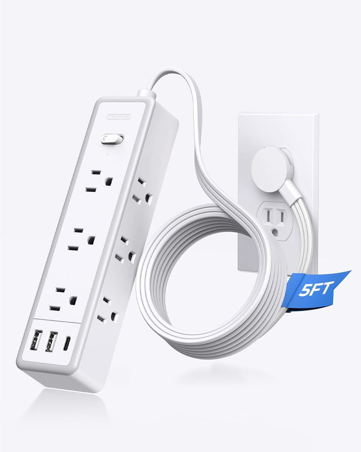 Amazon.com: Surge Protector Power Strip - 9 Widely Spaced Multi Outlets ...