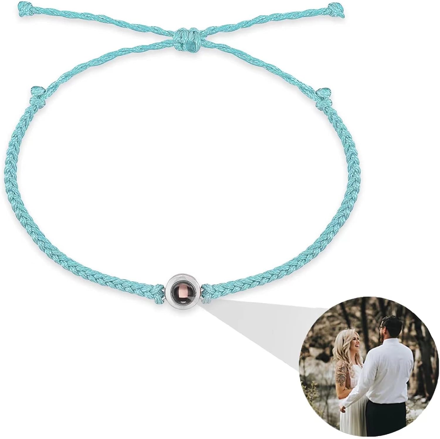 HojnsKLCNsuvMA Pulsera Proyección Foto para Mujeres y Hombres ...