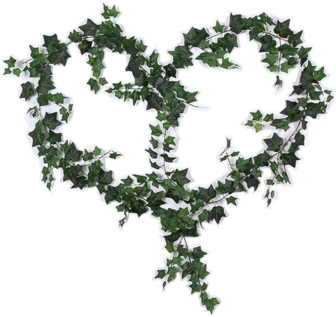 Amazon.com: 75 feet - 12 English Ivy Silk Greenery Wedding Party ...