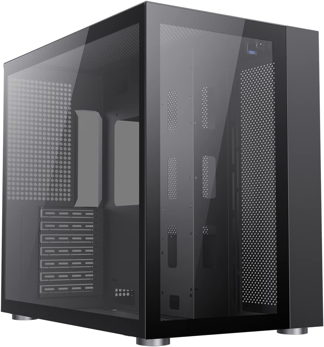 CiT Pro Jupiter Micro-ATX PC Gaming Case M/ATX with 8" LCD Screen ...