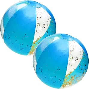 Amazon.com: PENTA ANGEL Glitter Confetti Beach Ball 2PCS 11Inch ...