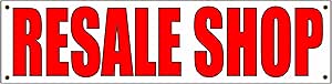 Amazon.com : 2x8 Resale Shop Banner Sign 24x96 for Shop Business Front ...