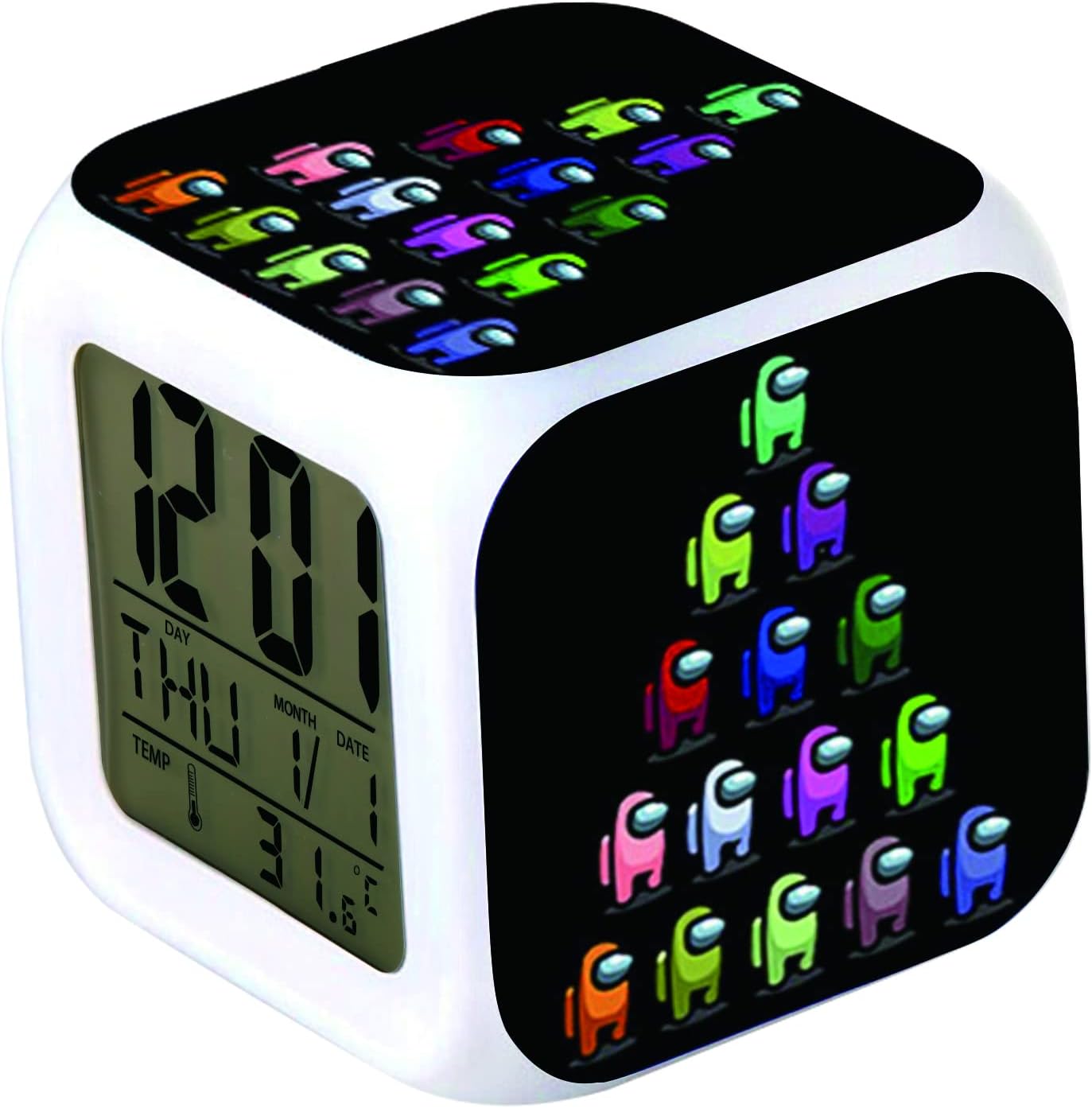 Amazon.de: R-timer Among Us Wecker Kinder, Digitaler Wecker Mit Led ...