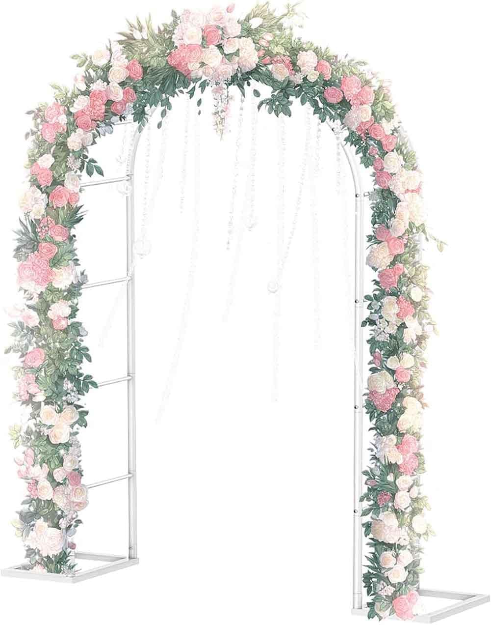 Amazon.com : SEVSO Wedding Arch Metal Frame Garden Arch Wide 1.20M 1 ...