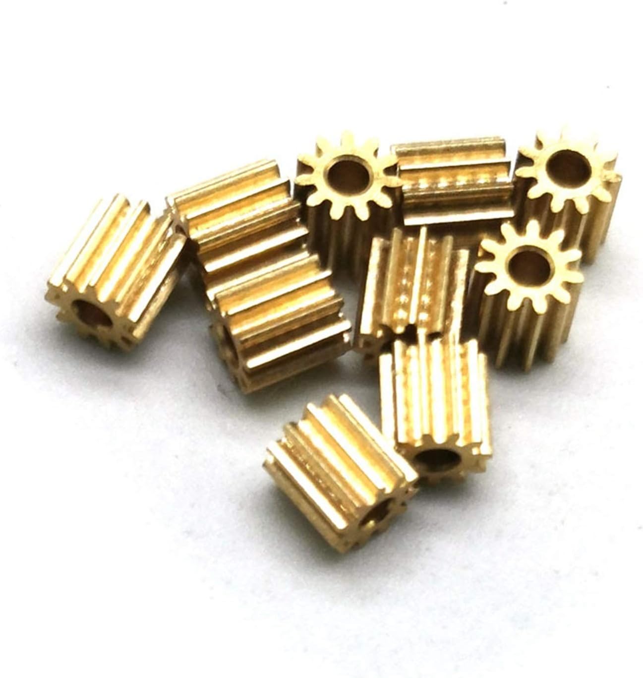 HLY 112A 0.5M Brass Gears 11 Teeth Mechanical Parts Inner Hole 2mm ...