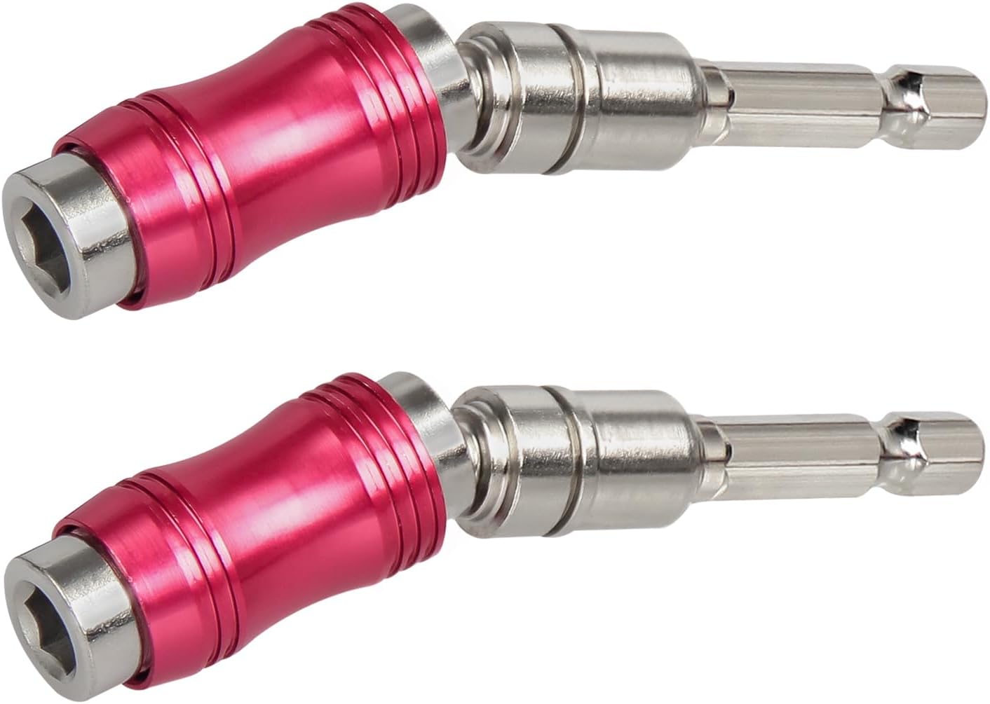 2 Pack Pivoting Bit Holder Magnetic Pivot Drill Bit Holder Quick ...
