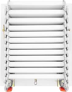 Wall-Mounted Folding Stairs,12 Steps Attic Stairs, Folding Loft ...
