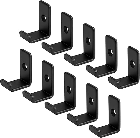 OTTFF 10 Pack Mini Black Steel Utility J Hook, Wall Mount Garage ...