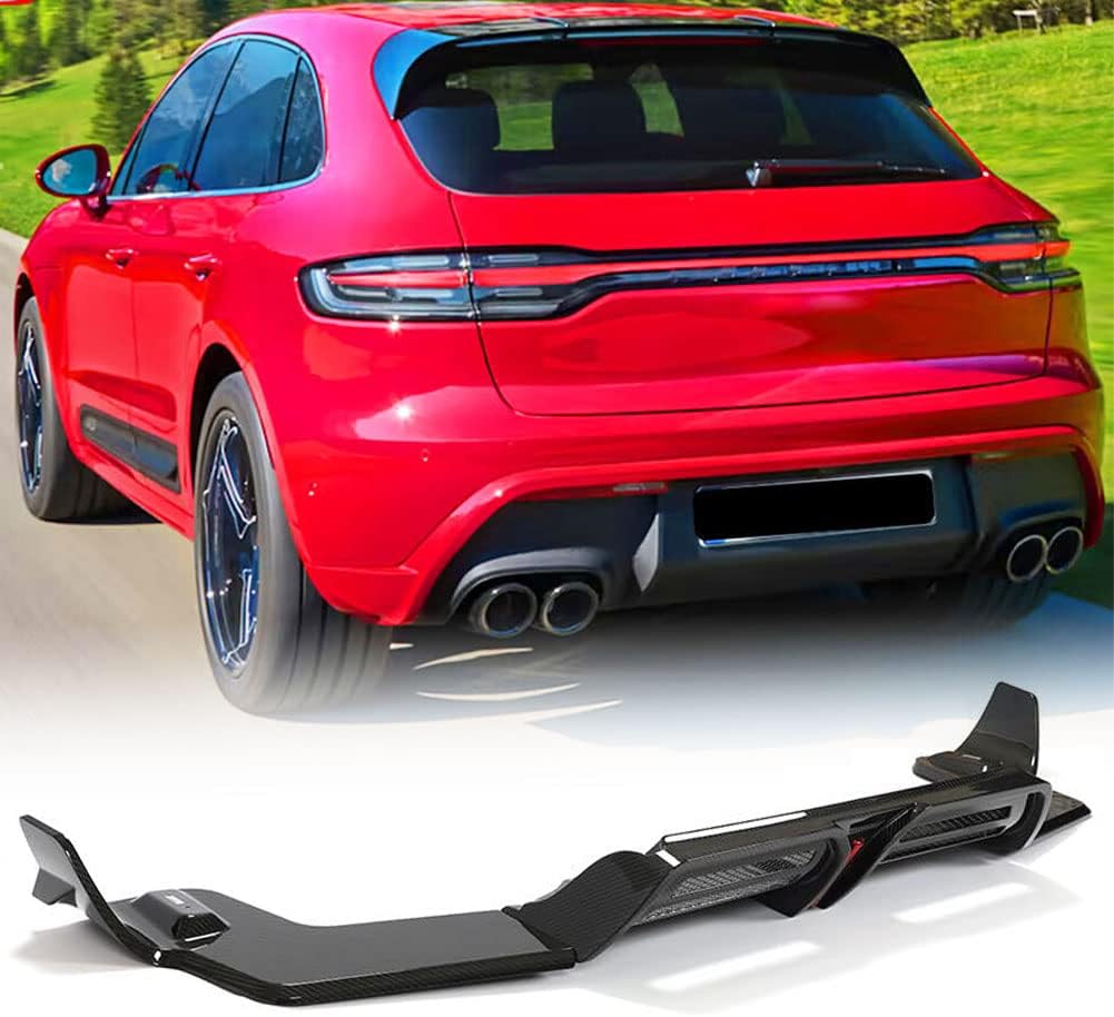 Amazon.com: Dry Carbon Fiber Rear Bumper Diffuser Fits for Porsche ...