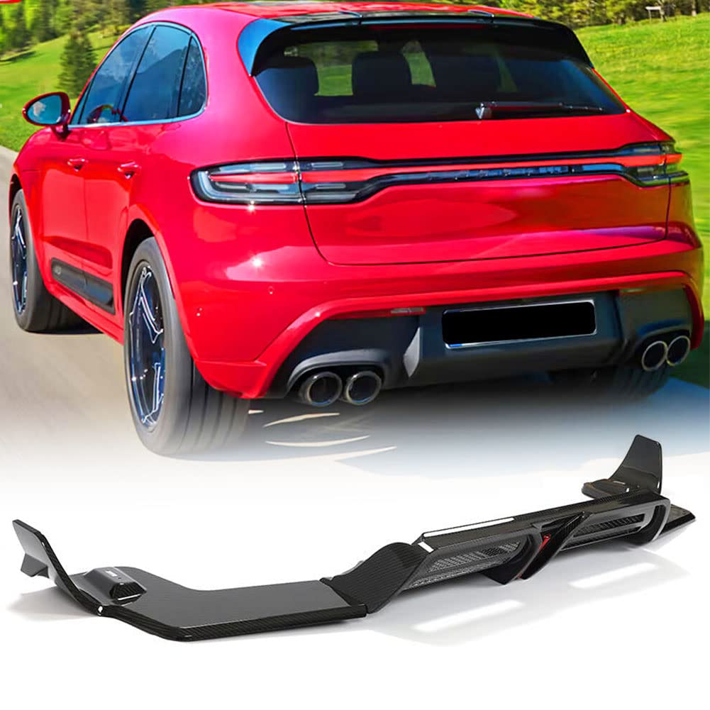 Amazon.com: Dry Carbon Fiber Rear Bumper Diffuser Fits for Porsche ...