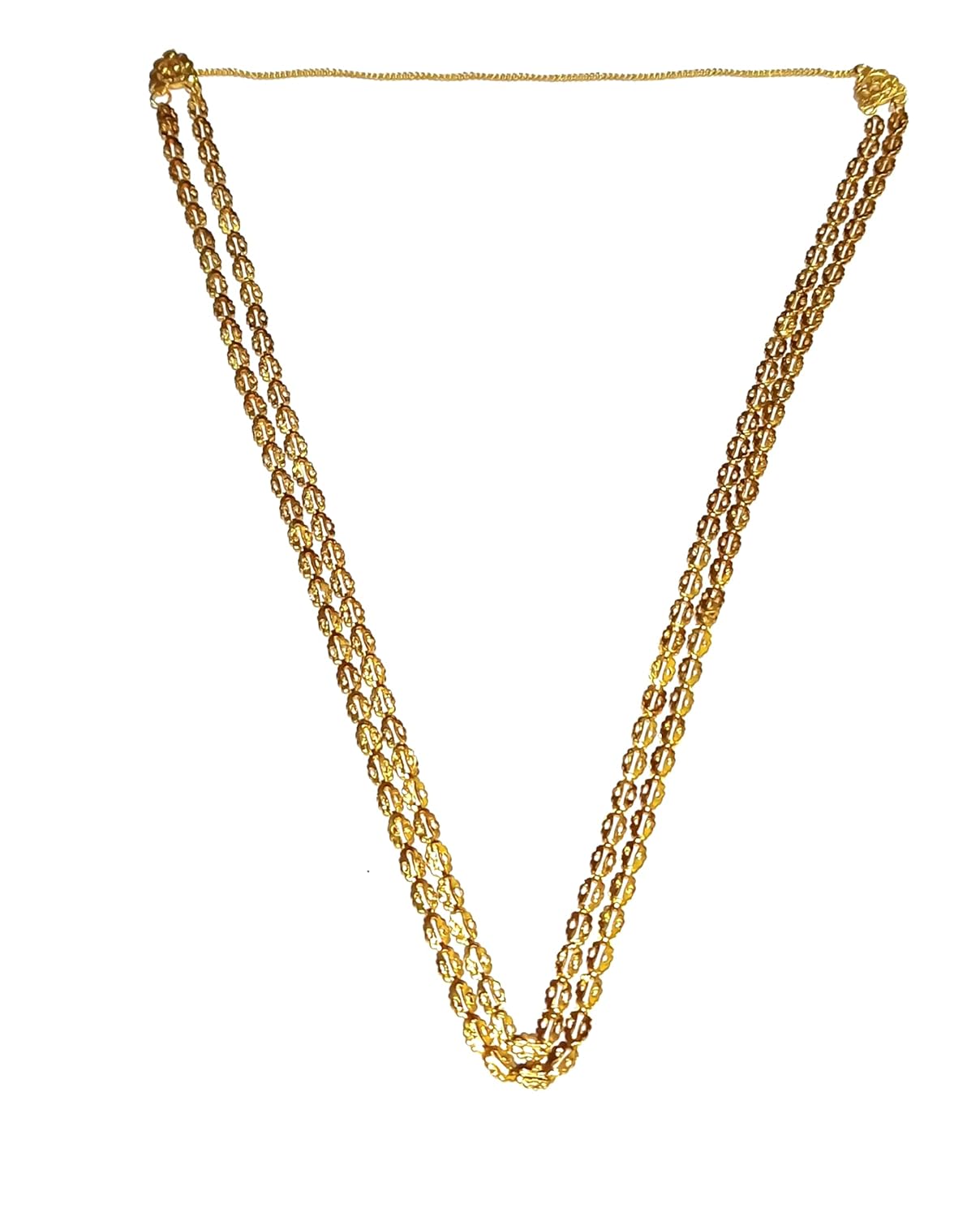 Buy Shrungarika Traditional Golden Poha 2 Layer Haar at Amazon.in