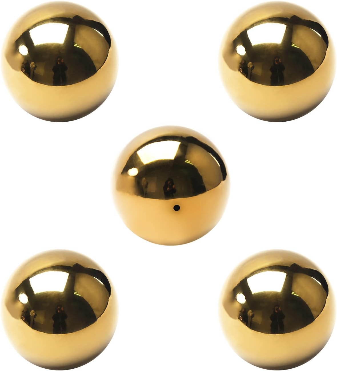 Amazon.com: Yinpecly 80mm Dia Gazing Ball 201 Stainless Steel Metal ...