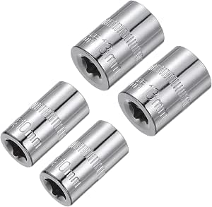 Amazon.com: uxcell 6-Point Shallow Socket, 1/4" Drive 2pcs 10mm & 2pcs ...