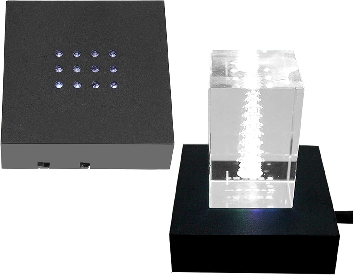 Amazon.com: Yosoo Led Light Display Stand,Light Base Square Led Light ...