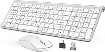 Amazon.com: JOYACCESS Wireless Keyboard and Mouse, Ergonomic,Dustproof ...