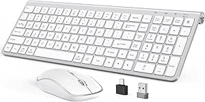 Amazon.com: JOYACCESS Wireless Keyboard and Mouse, Ergonomic,Dustproof ...