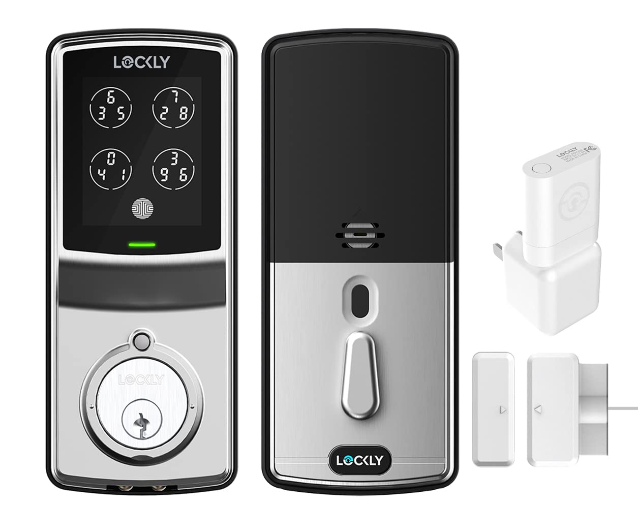 Lockly Model 7S with Secure Link Wi-Fi Hub, Smart Keyless Entry Door ...