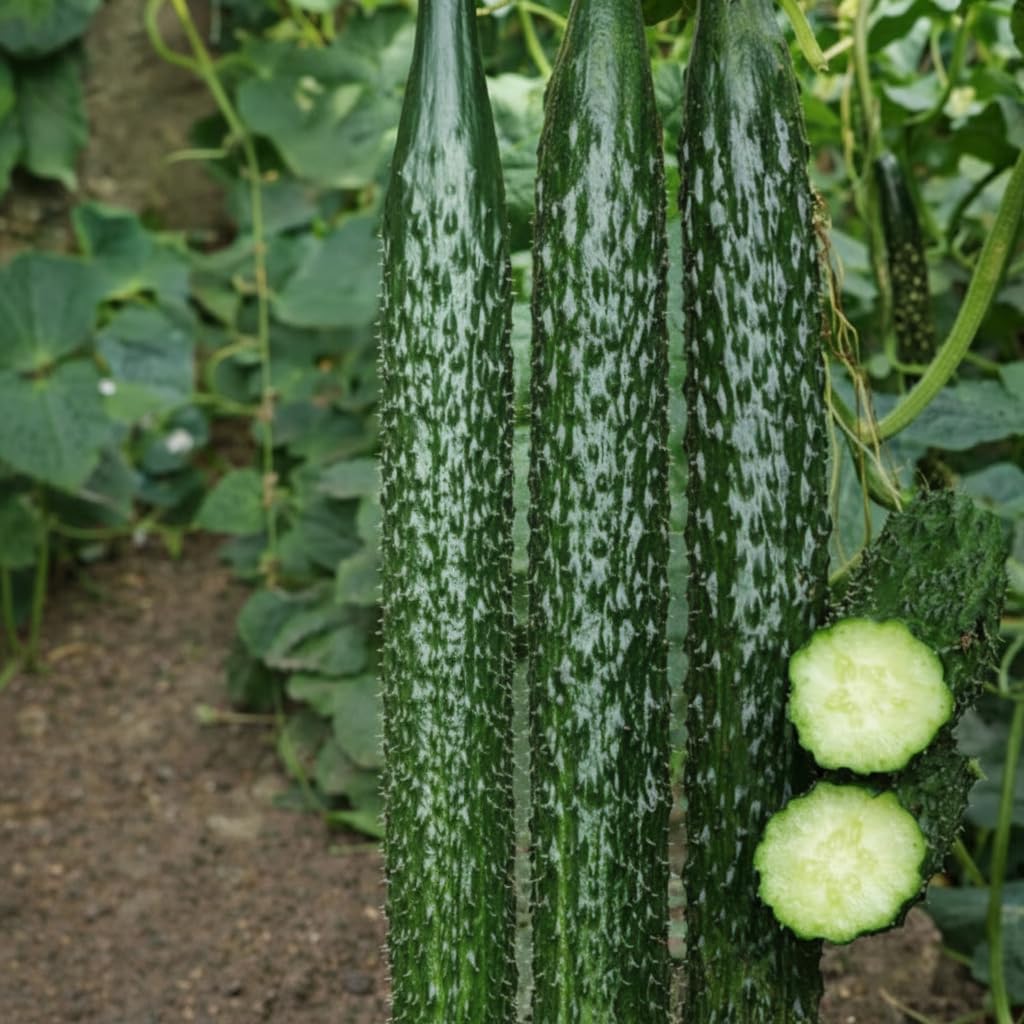 Amazon.com : Suyo Long Cucumber Seeds 60 Seeds – Traditional Long ...
