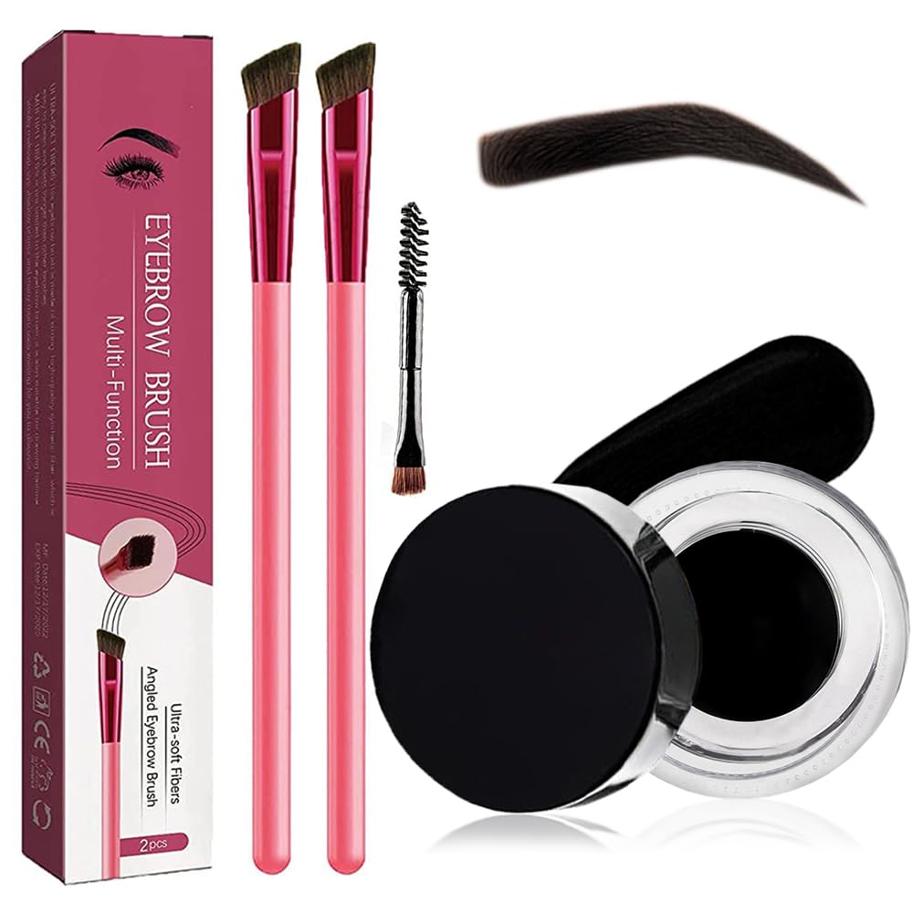 Amazon.com: 4D Hair Stroke Brow Stamp Brush, Eyebrow Hair Stroke Brush ...