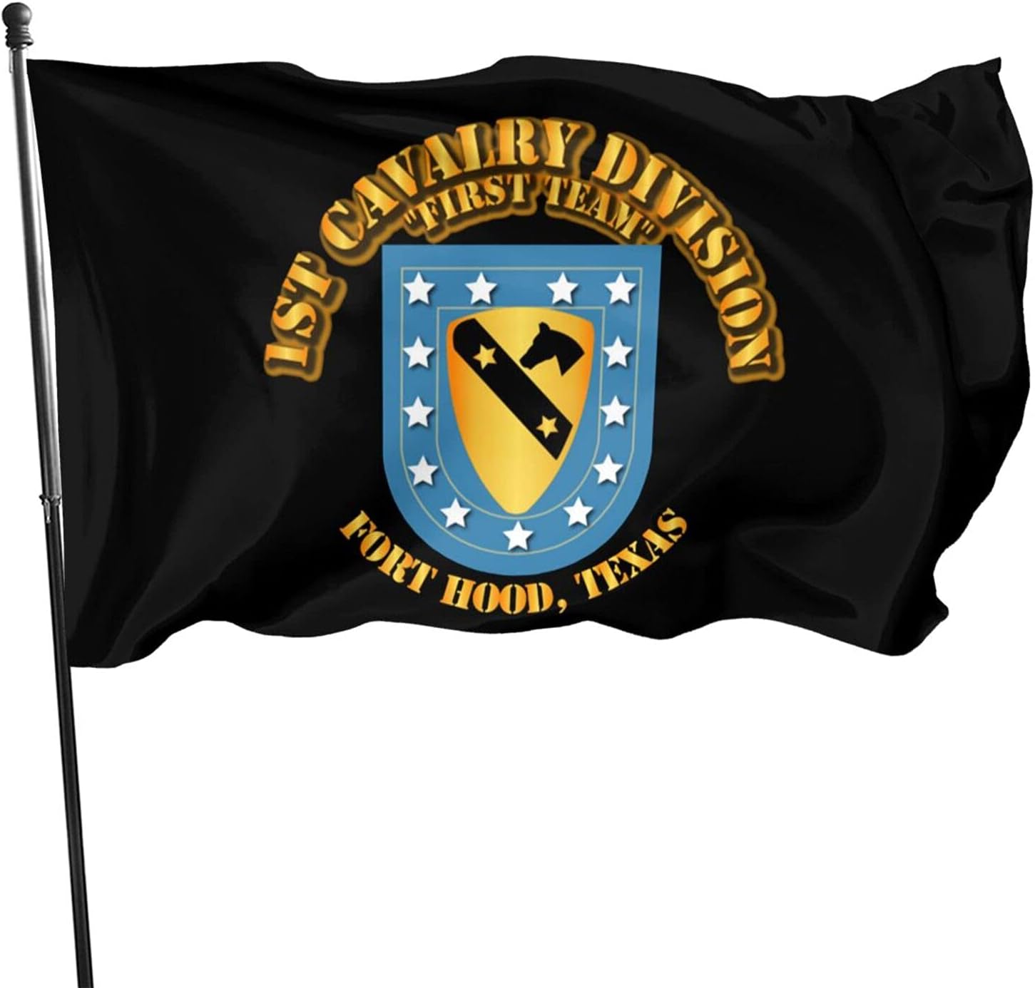 Amazon.com : 1st Cavalry Division Fort Hood Texas Flash DUI Flag 3x5 Ft ...