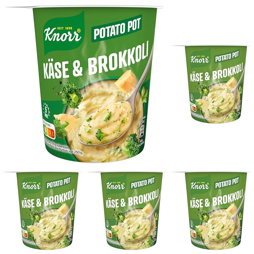 Knorr Potato Snack Pot mit Käse & Brokkoli und nachhaltig angebauten ...