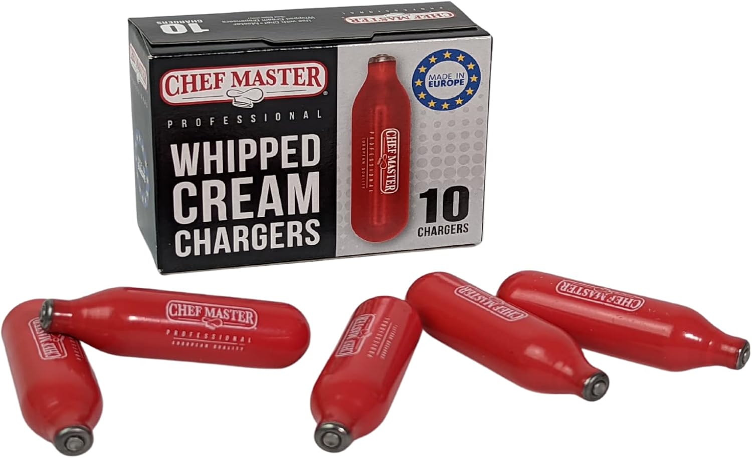 Amazon.com: N20 Whipped Cream Chargers by Chef Master, Pack of 10 Made ...