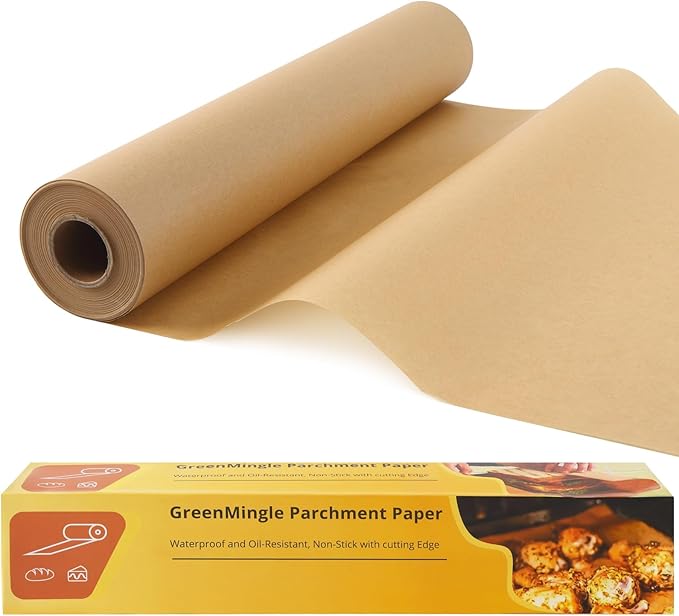GreenMingle Parchment Paper Heavy Duty Unbleached Baking Parchment Roll ...