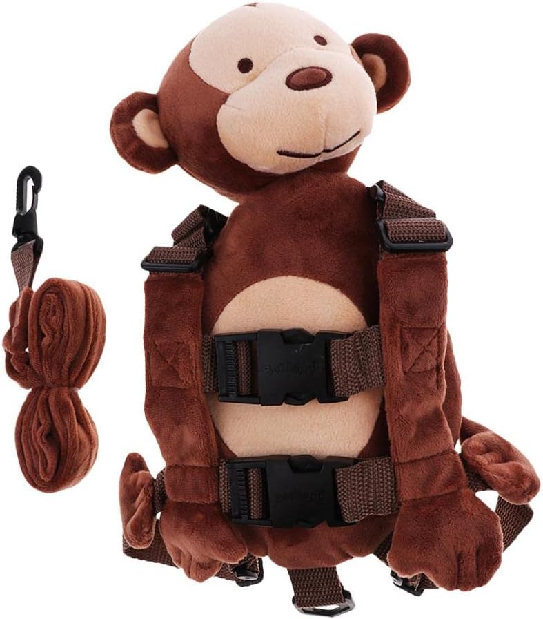 Baby Kids Anti-Lost Strap Plush Walking Belt Safety Harness Leash ...