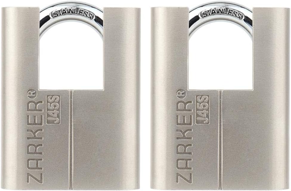 Amazon | Zarker J55S keyed Alike Padlocks-ステンレススチール製ツル、コンテナ倉庫、倉庫、外部車両など ...