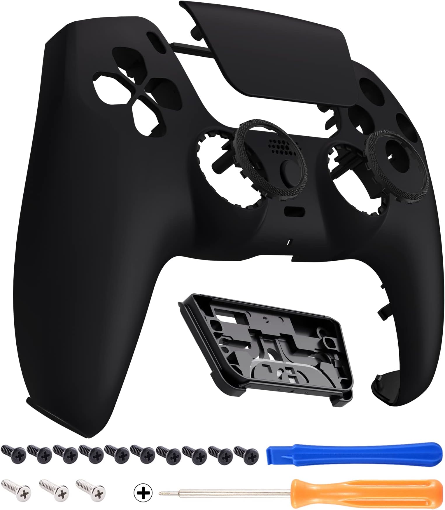 Amazon.com: eXtremeRate Luna Redesigned Black Front Shell Touchpad ...