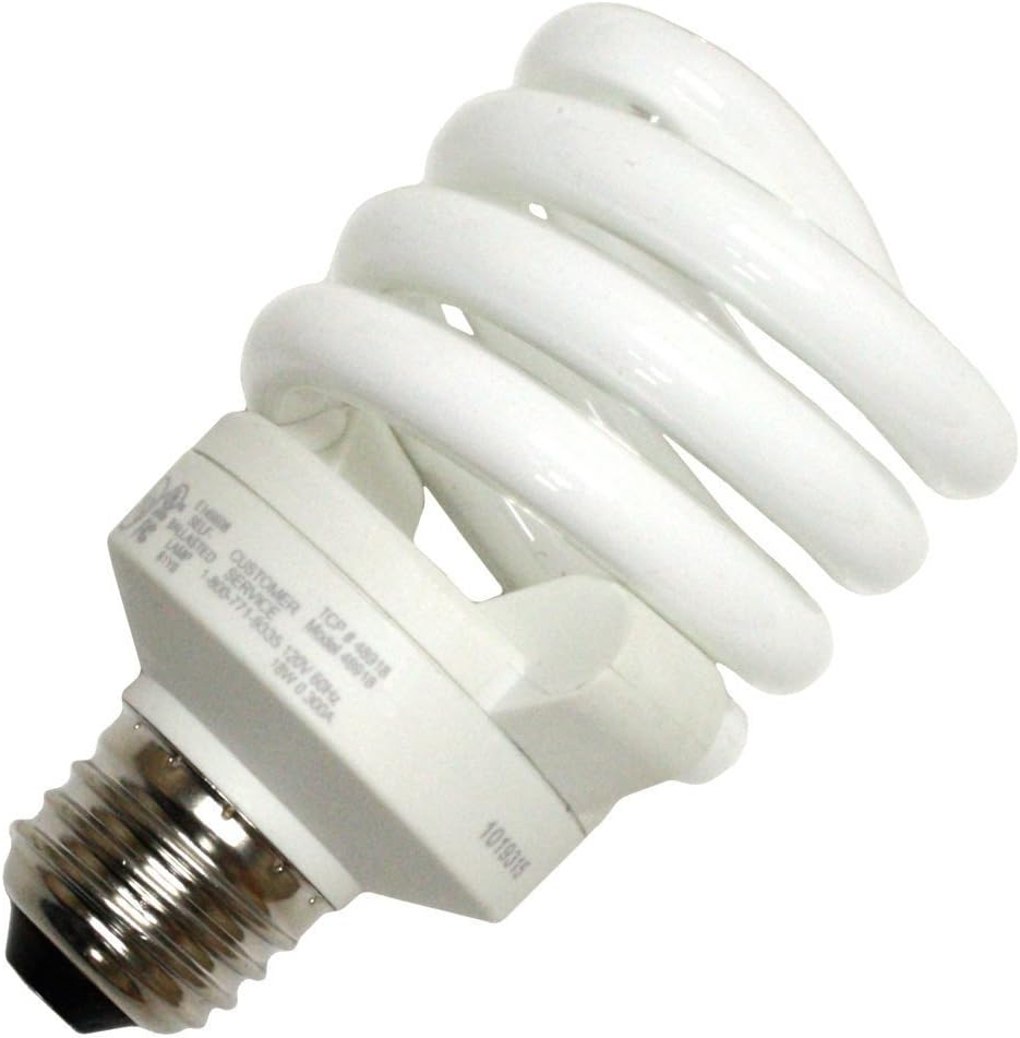 (12-Pack) TCP 4891835k 18-watt 3500-Kelvin Full Springlamp CFL Light ...