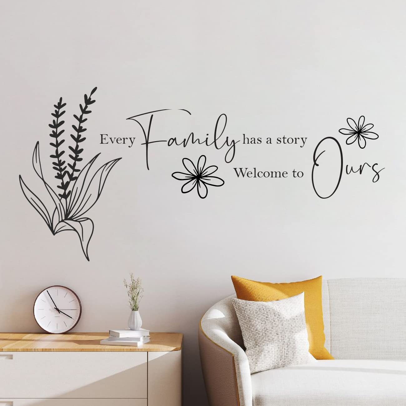 Buy VASL™ Studio Family Quotes Wall Stickers/Wall Decals for Home Decor ...