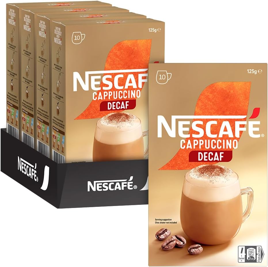 NESCAFÉ Decaffeinated Coffee Sachets 40 Pack, 4 x 10 Pack : Amazon.com ...