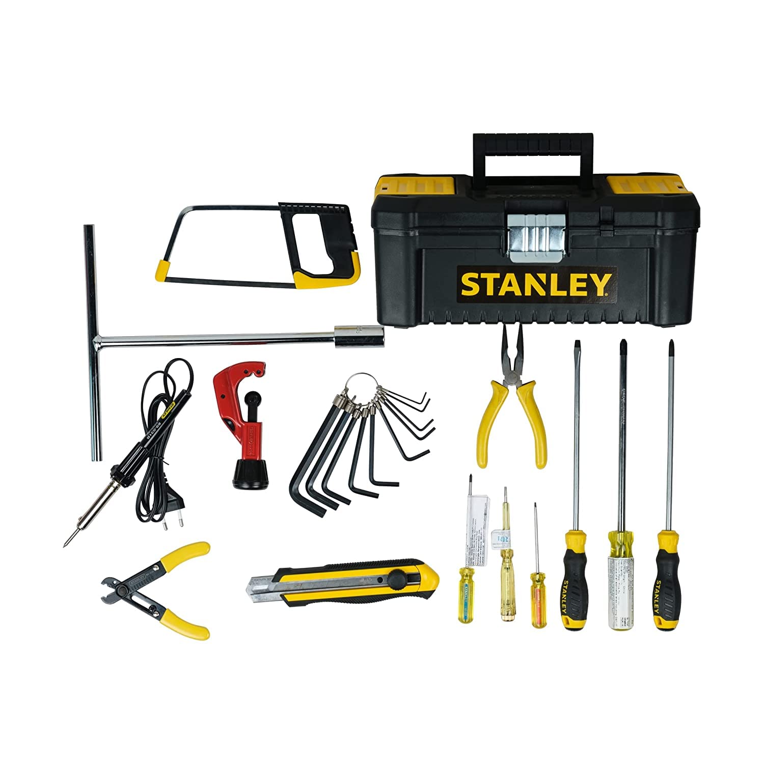 STANLEY AC-KIT All-in-One Hand Tool Kit for Home & DIY Use (24-Pieces ...