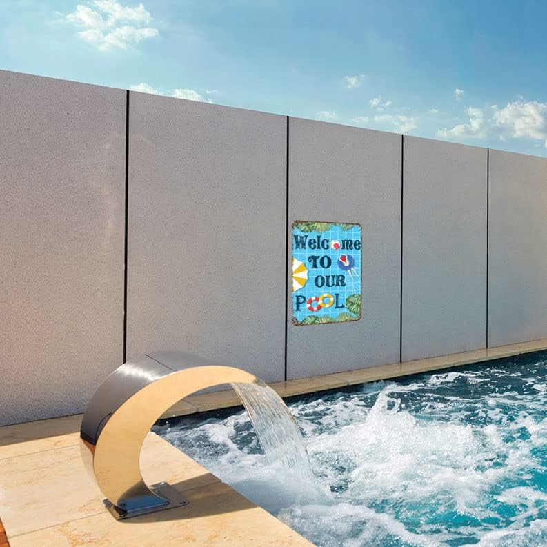 Super durable Letrero de metal vintage con texto en inglés «Welcome to ...