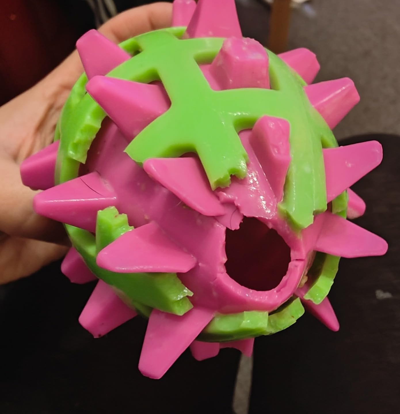 Ancol Atomic Rugby Ball. Floating Toy for Dogs. Irregular Bounce ...