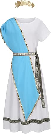 Colorful House Women White Short Toga Costume Adult Roman costume Greek ...