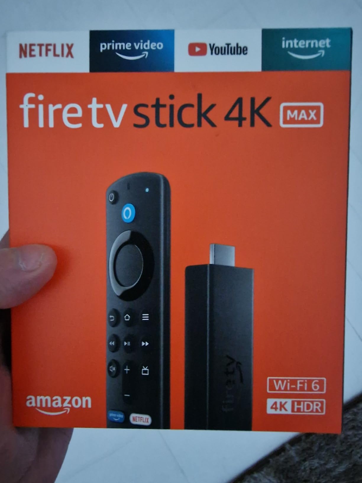 Fire TV Stick 4K Max Internationell version | streamingenhet, Wi-Fi 6 ...
