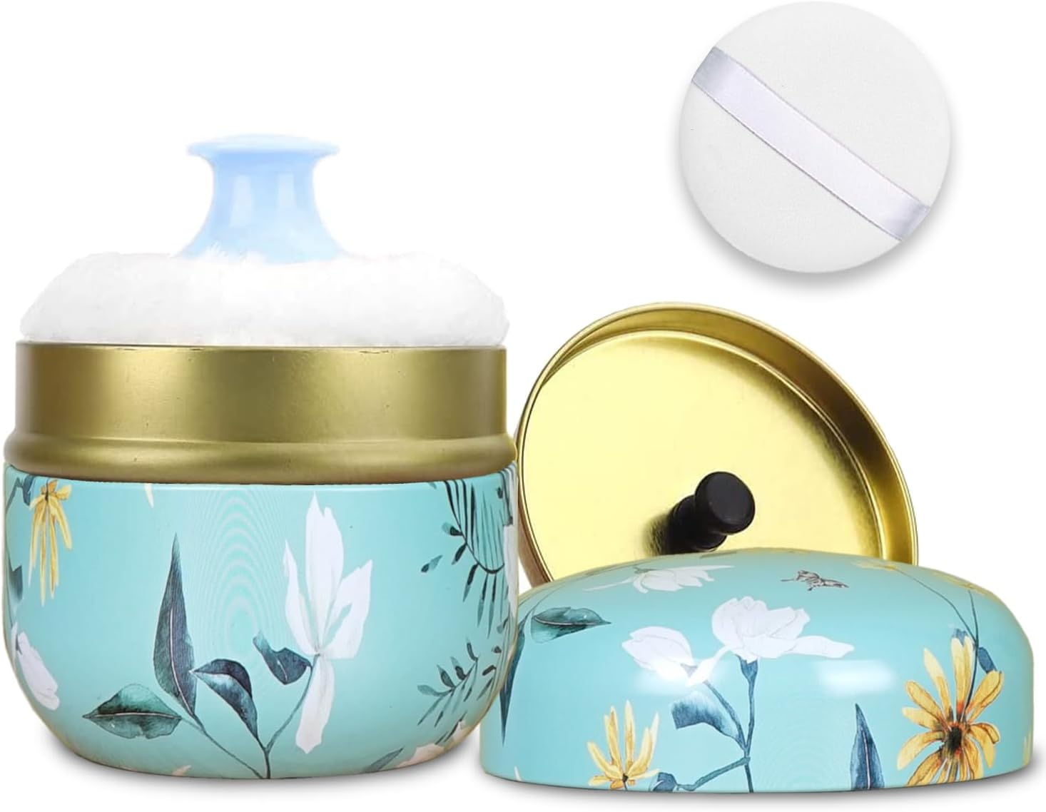 Amazon.com: SHIMIDO Body Powder Puff and Container, 3.15" Portable ...