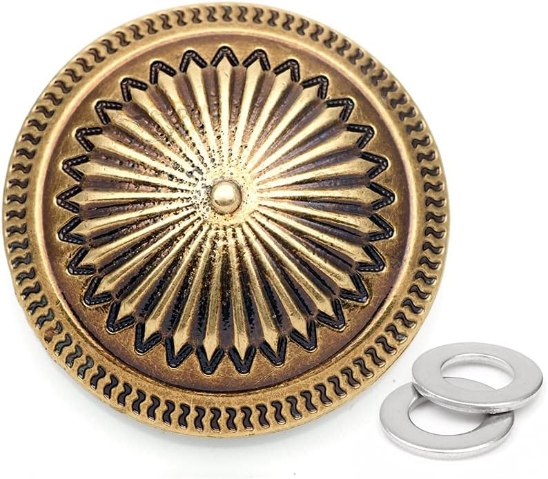 Amazon.com: CRAFTMEMORE 2PCS 1 1/2 Inches Coin Conchos Navajo Vintage ...