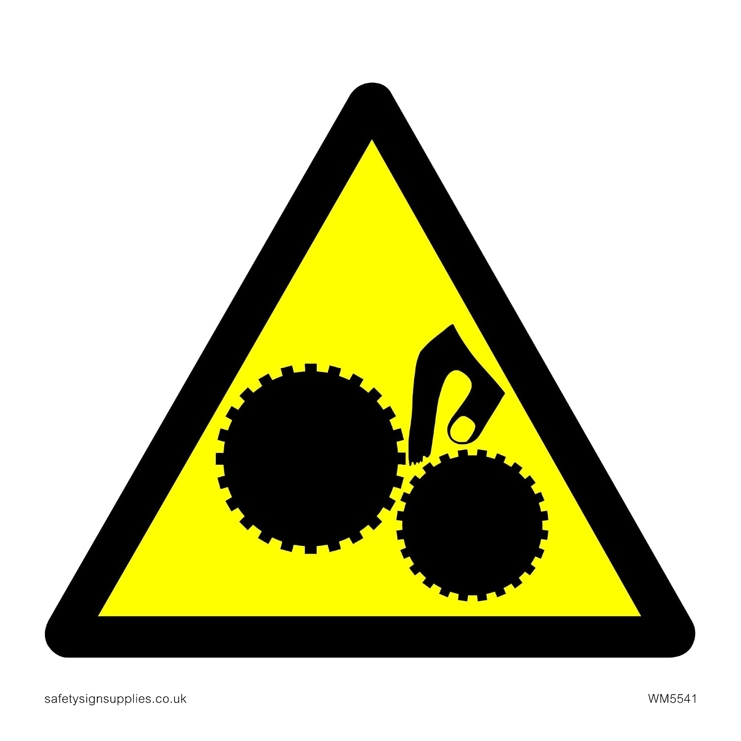 Warning Trapped Hand Symbol Only Sign – 200x200mm – S20 – BigaMart