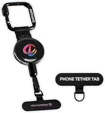 ClutchLoop Anti-Theft Phone Tether. Retractable steel line, Universal ...